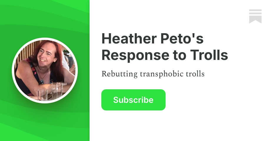 Heather Peto's Response to Trolls | Substack
