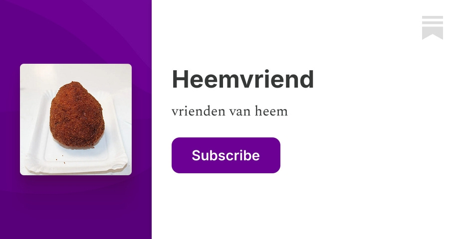 Heemvriend | Jan van Tienen | Substack