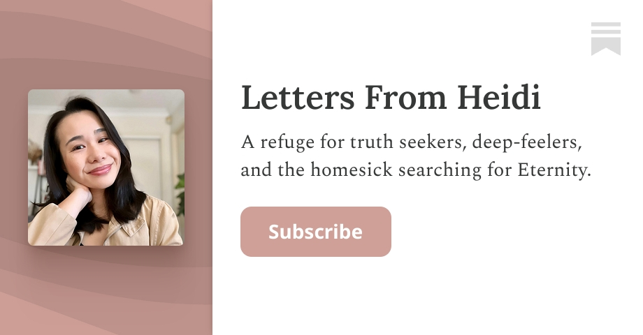 Letters From Heidi | Heidi Tai | Substack