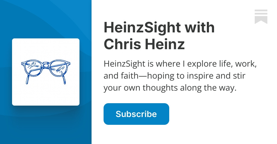 HeinzSight with Chris Heinz | Substack