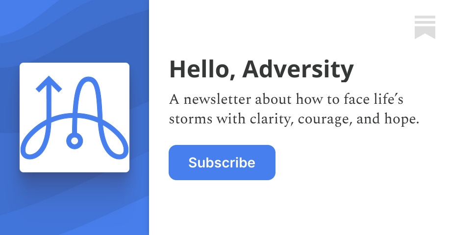 Hello, Adversity | Christopher Anselmo | Substack