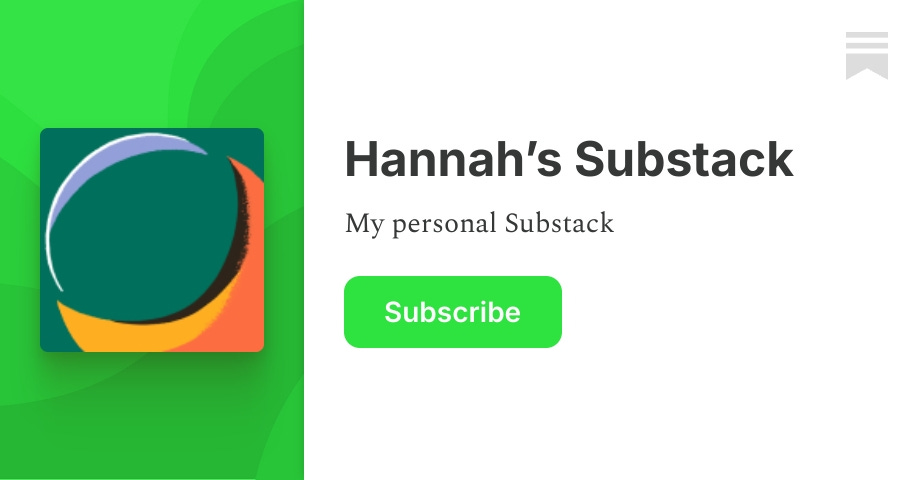 Hannah’s Substack | Hannah Payne Poppinga | Substack
