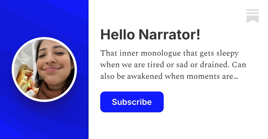 Hello Narrator! | Hoda Agrama | Substack