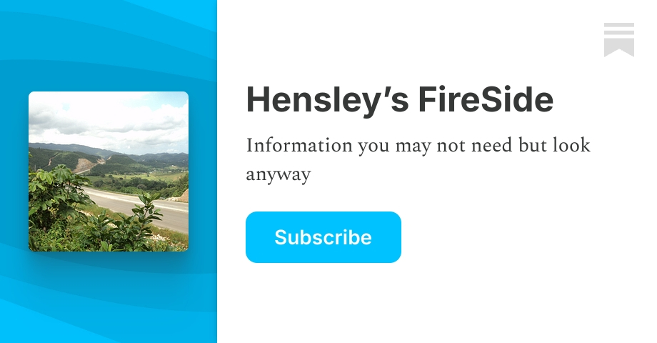 Hensley’s FireSide | Hensley Cameron | Substack