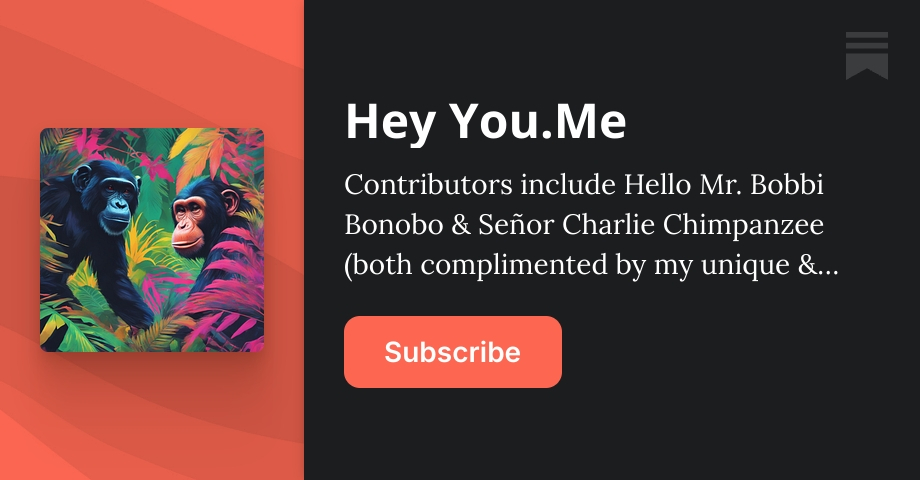 Hey You.Me | Hello Mr. Bobbi Bonobo | Substack