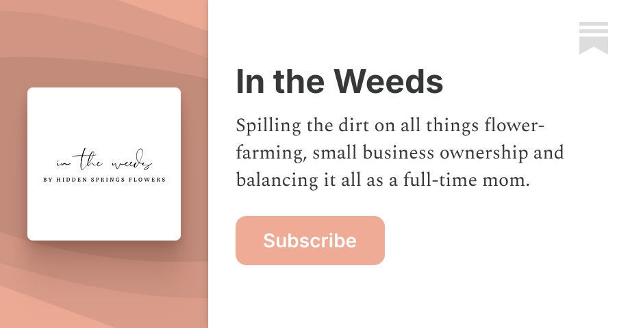 In the Weeds | Katy | Substack