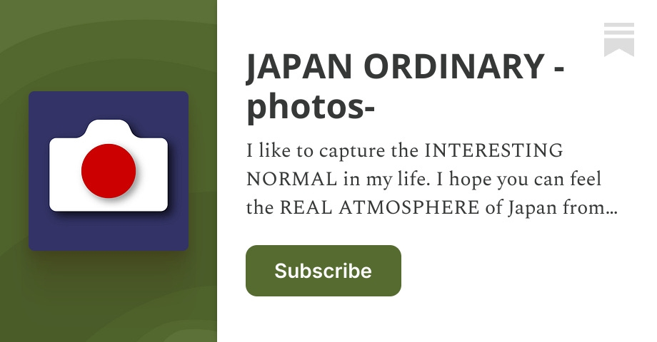JAPAN ORDINARY -photos- | SHIMIZU Akira | Substack