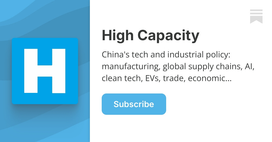 High Capacity | Kyle Chan | Substack
