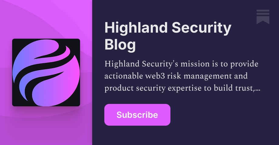 Highland Security Blog | Substack