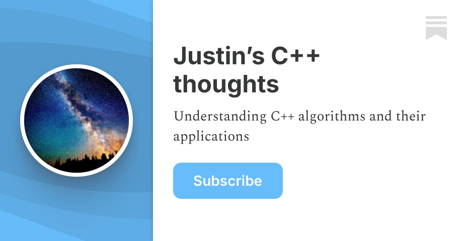 Justin’s C++ thoughts | Substack