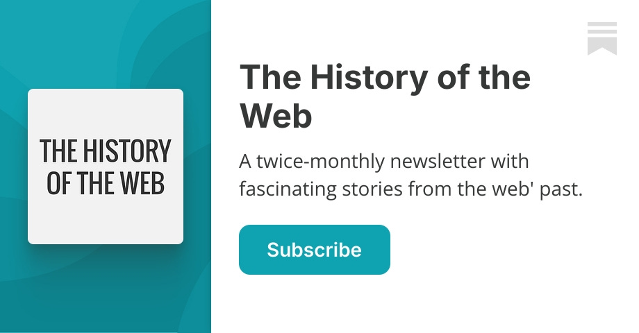 The History of the Web | Jay Hoffmann | Substack