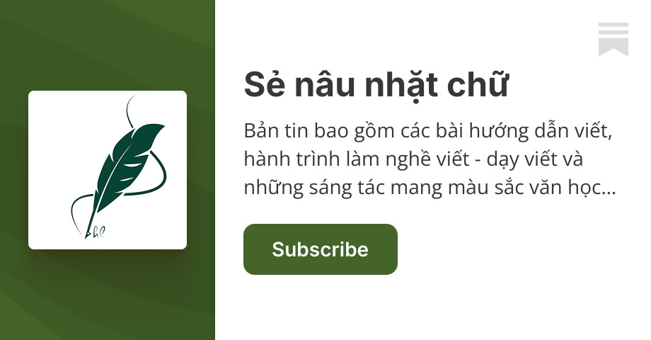 Sẻ nâu nhặt chữ | Hòa Lương | Substack