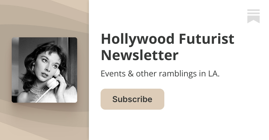 Hollywood Futurist Newsletter | Substack
