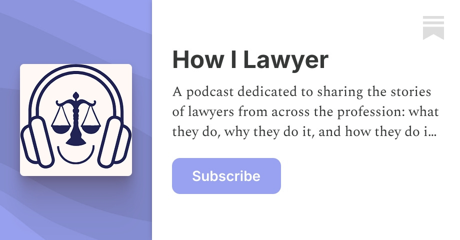 How I Lawyer | Jonah Perlin | Substack