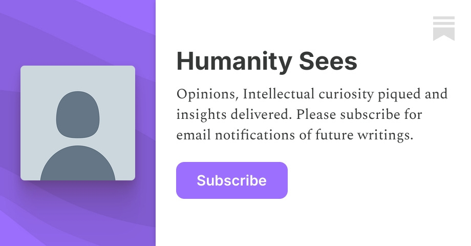 Humanity Sees | Hugh Manatee | Substack