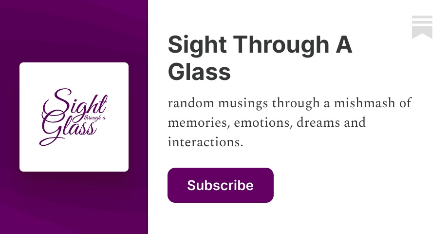 Sight Through A Glass | Hunkle Emma | Substack