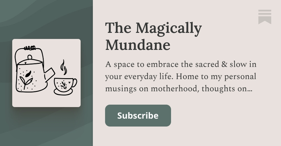 The Magically Mundane | Hunter Burgtorf | Substack