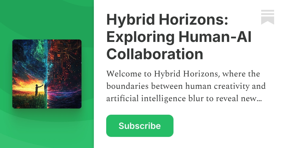 Hybrid Horizons: Exploring Human-AI Collaboration | Carlo Iacono | Substack