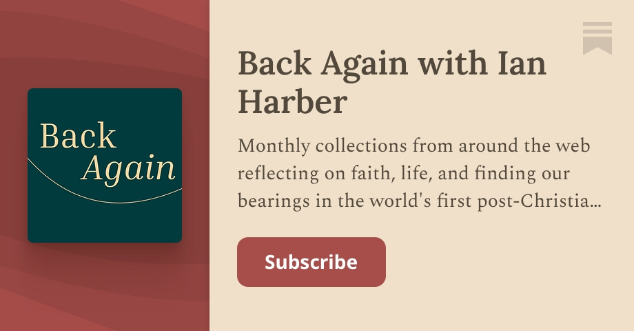 Back Again with Ian Harber | Substack