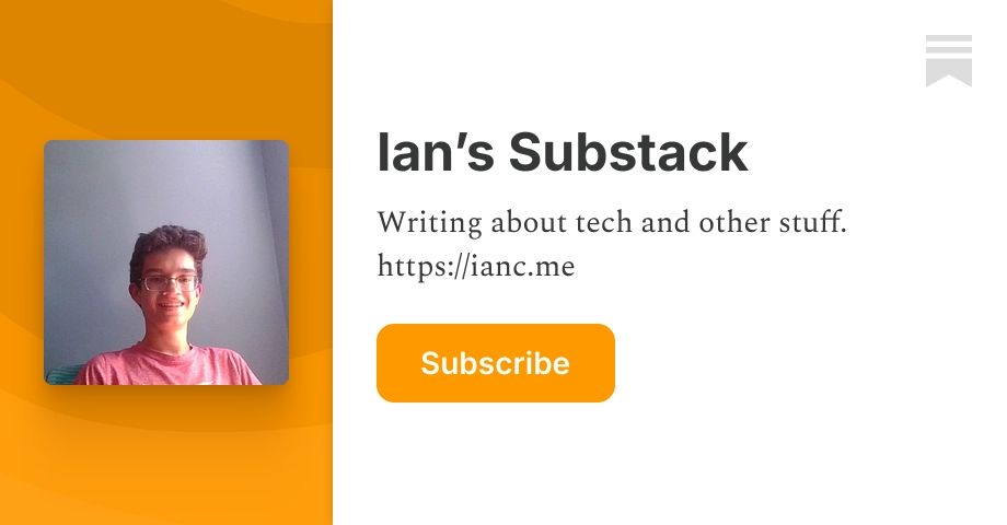 Ian’s Substack | Substack