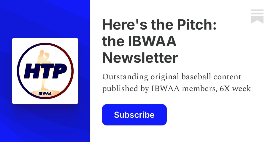 Here's the Pitch: the IBWAA Newsletter | Substack