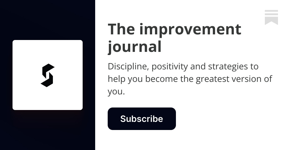 The improvement journal | pathsofstoicism | Substack