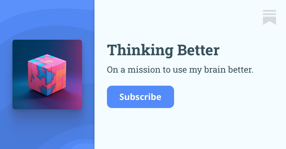 Think Better | Robert Yi 🐳 | Substack