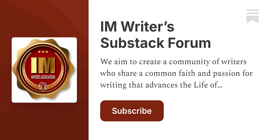 IM Writer’s Substack Forum | IM Writers Association & Forum | Substack