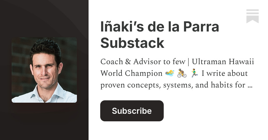 Iñaki’s de la Parra Substack | Iñaki de la Parra | Substack