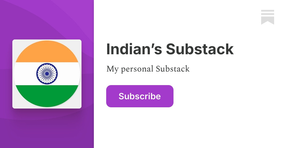 Indian’s Substack | Indian Stocks Community | Substack