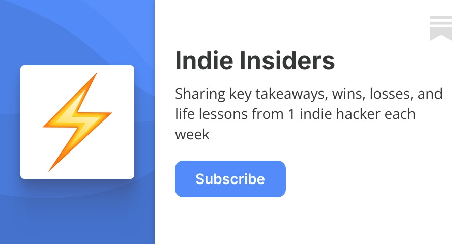 Indie Insiders | Parth | Substack