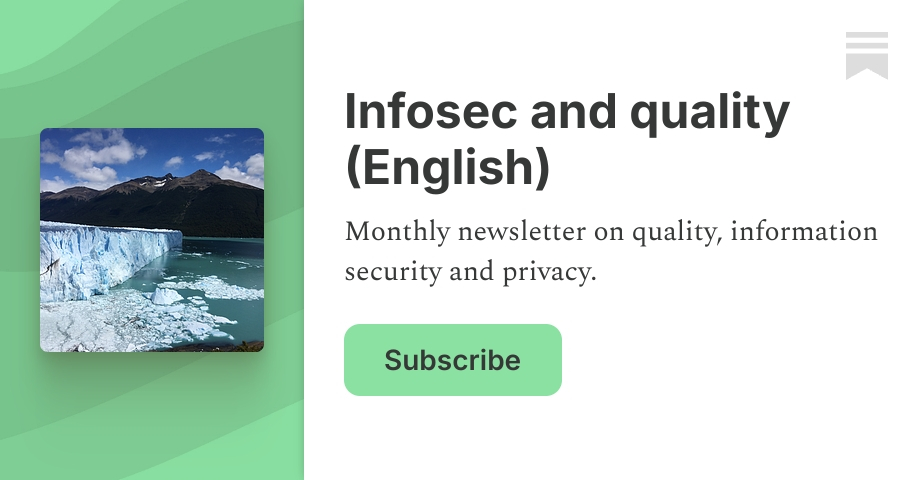 Infosec and quality (English) | Cesare Gallotti | Substack