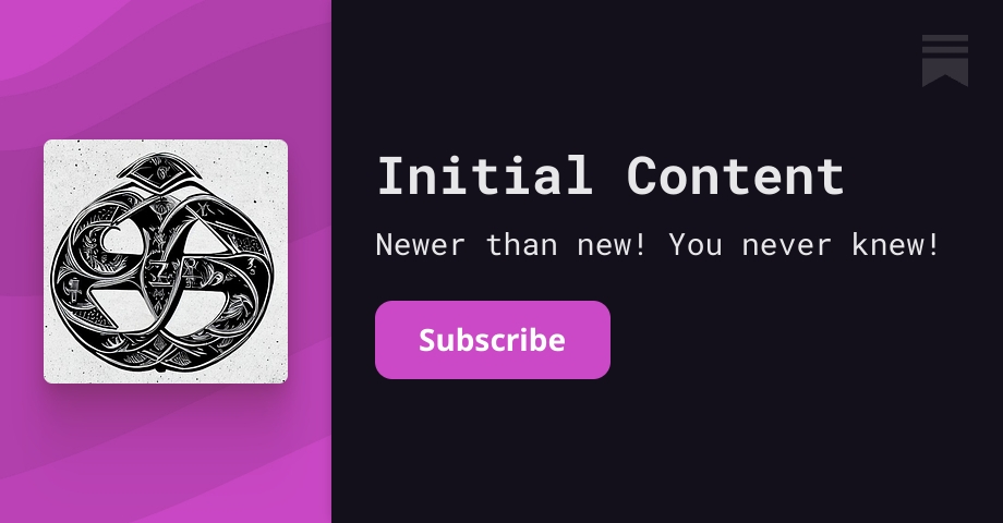 Initial Content | Boris Schmidt | Substack