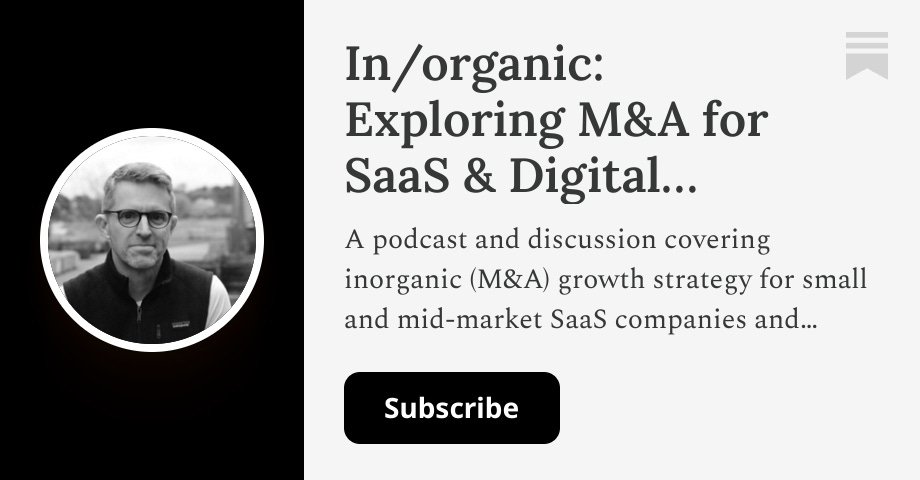In/organic Growth for Hyperscale SaaS | Christian Hassold | Substack