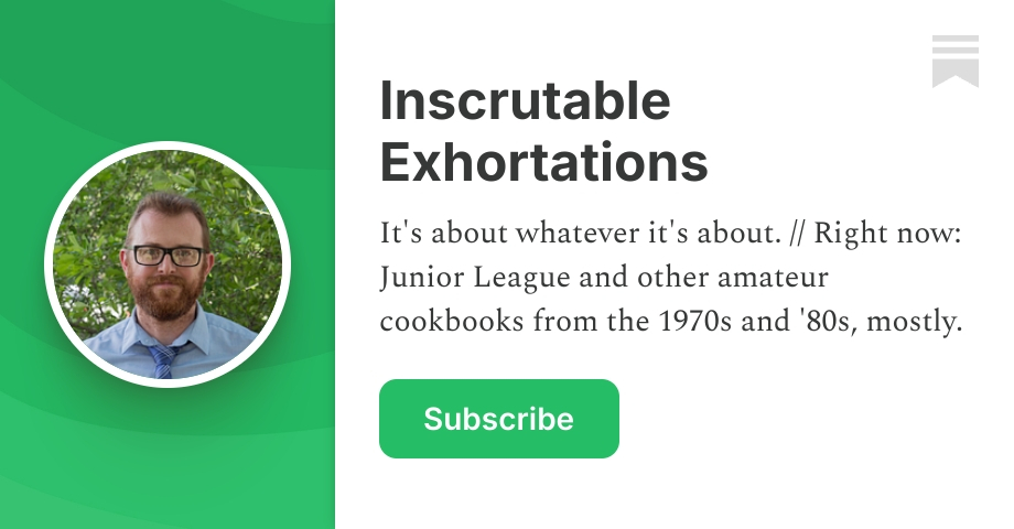 Inscrutable Exhortations | Chris | Substack