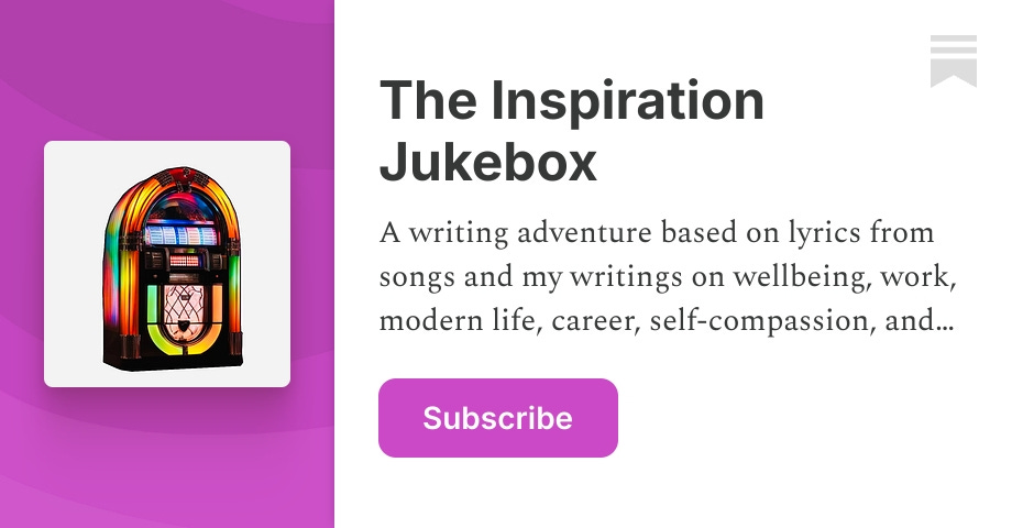 The Inspiration Jukebox | Meg Lyons | Substack