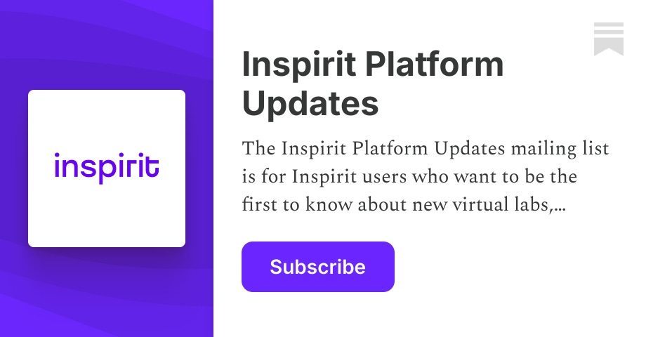 Access Inspirit on 10/9 Friday! - by The Inspirit Team