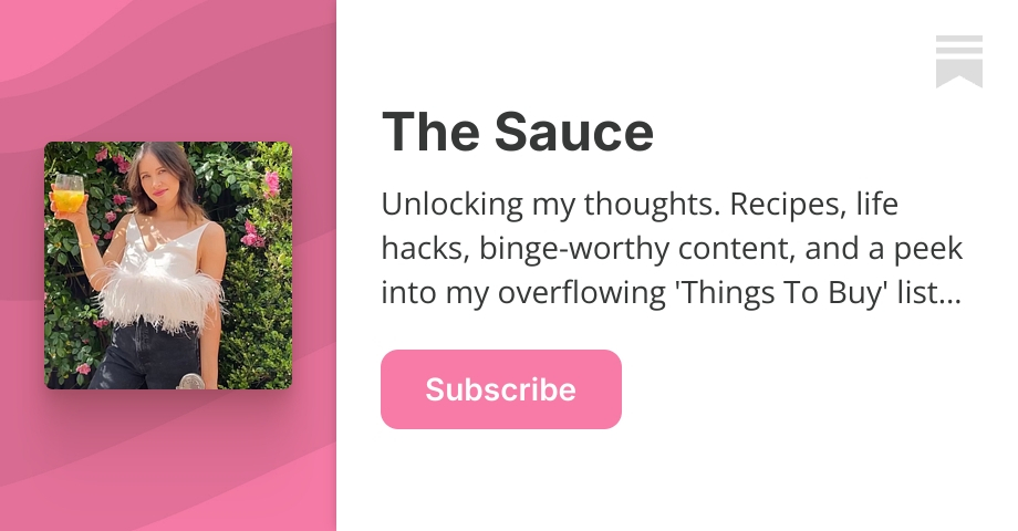 The Sauce | Tori Falzon | Substack
