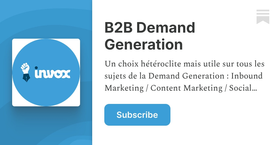 B2B Demand Generation | Baptiste @Invox | Substack