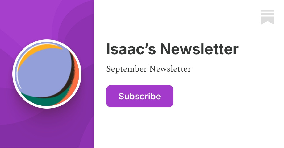 Isaac’s Newsletter | Isaac Thoppil | Substack