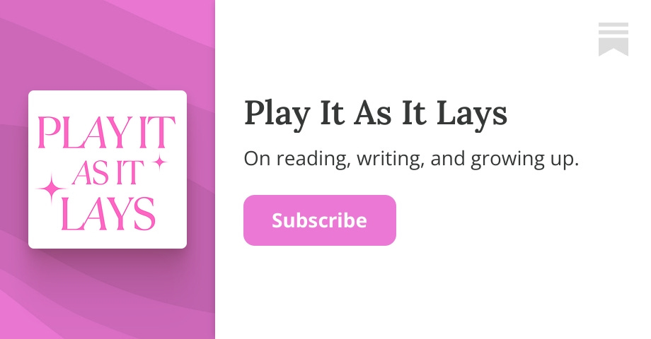 Play It As It Lays | Isabel Su | Substack