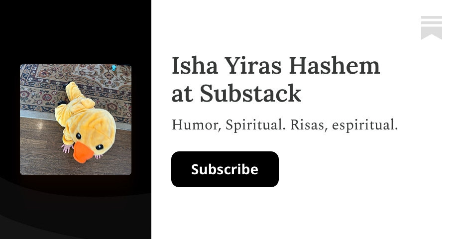 Isha Yiras Hashem at Substack | Substack