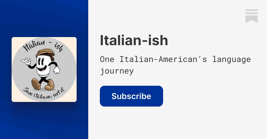 Italian-ish | Shaun Springfield | Substack