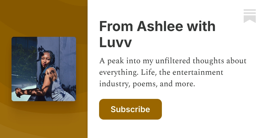 From Ashlee with Luvv | Ashlee Mitchell | Substack