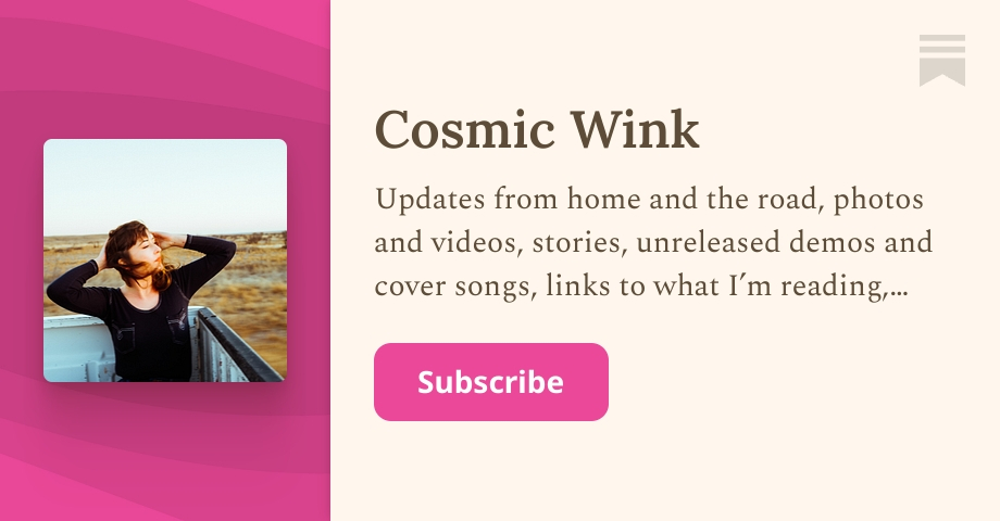 Cosmic Wink | Jess Williamson | Substack
