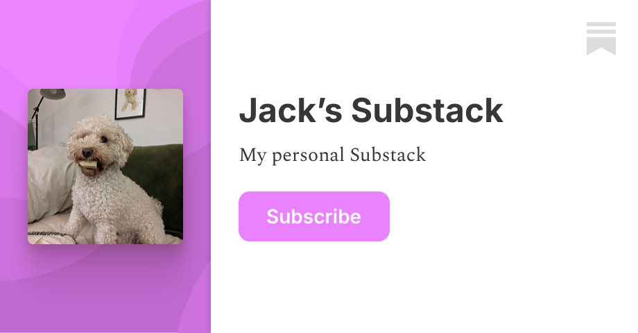 Jack’s Substack | Jack Barton | Substack