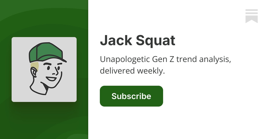 Jack Squat | Jack Struthers | Substack
