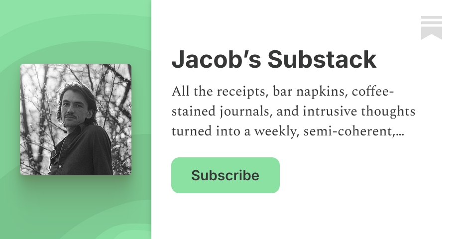 Jacob’s Substack | Jacob Stephen | Substack
