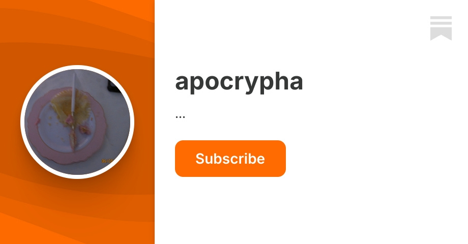 apocrypha | jane :) | Substack