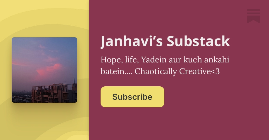 Archive - Janhavi’s Substack